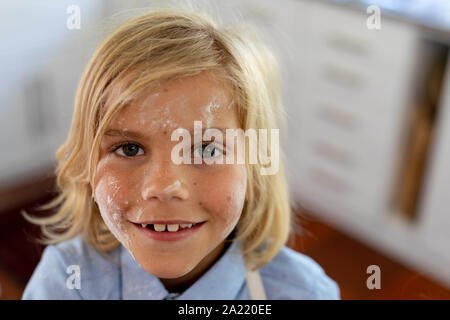 boy making xmas cookies at home Stock Photo - Alamy
