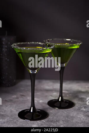 Halloween zombie martini cocktail Stock Photo - Alamy
