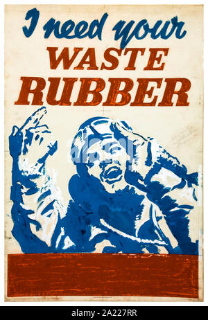 British, WW2, Recycling poster: Waste Paper and Cardboard Must Not be ...