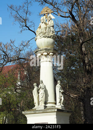Holy Trinity Column, Jánoshalma, Hungary, Magyarország, Europe Stock ...