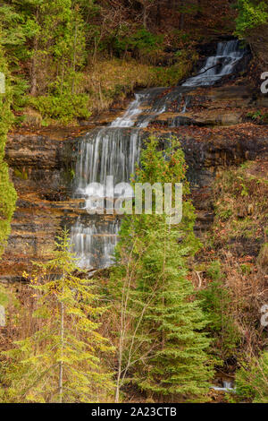 Alger Falls Munising Michigan USA Stock Photo - Alamy