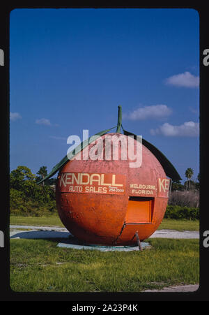 Orange building, Melbourne, Florida Stock Photo - Alamy