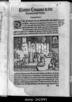 Ore testing and ovens in assay laboratory with surrounding text Stock ...