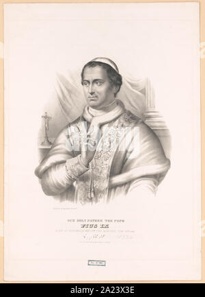 Our holy father the Pope Pius IX Stock Photo - Alamy