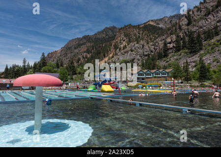 Ouray Hot Springs, Pool. Ouray, Colorado Stock Photo - Alamy