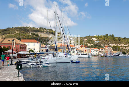 The Harbor Gaios Town Paxos Greek Islands Greece Stock Photo - Alamy