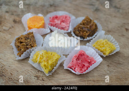 Colombian sweets made with a variety of ingredients like shredded ...