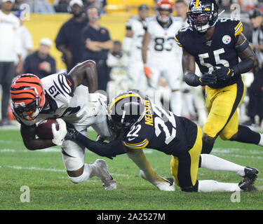 Pittsburgh Steelers cornerback Steven Nelson (22) stands on the field ...