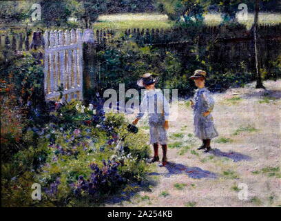Wladyslaw Podkowinski (1866-1895). Polish painter. In the Garden (In ...