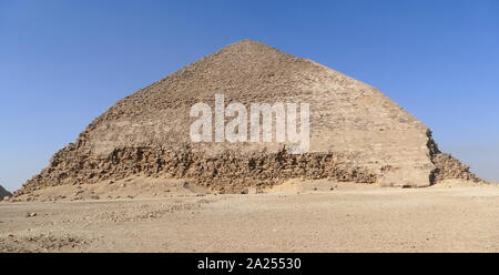 The unique Bent Pyramid of Dahshur, Egypt, built by the Pharaoh Sneferu ...