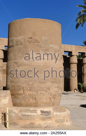 Columns in the hypostyle area Stock Photo - Alamy