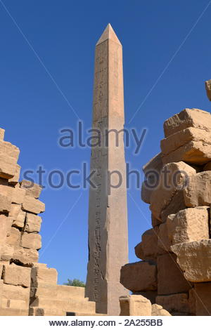 The obelisk of Senusret I, in the ancient city of Heliopolis, Egypt ...