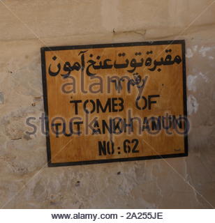 entrance to KV62, the tomb of the young pharaoh Tutankhamen in the ...