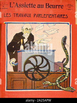 cartoon by Edouard Bernard, depicting the French Parliament and Georges ...