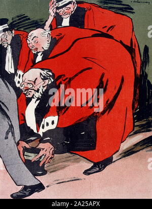 cartoon by Delannoy, depicting Georges Clemenceau 1908 Stock Photo - Alamy