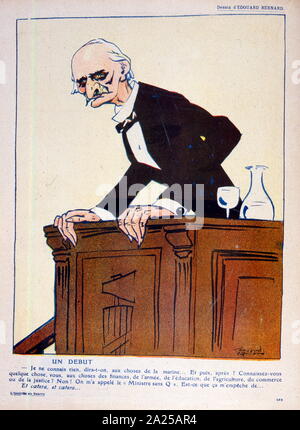 cartoon by Edouard Bernard, depicting the French Parliament and Georges ...