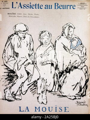 French satirical Illustration, depicting poverty and homelessness in ...