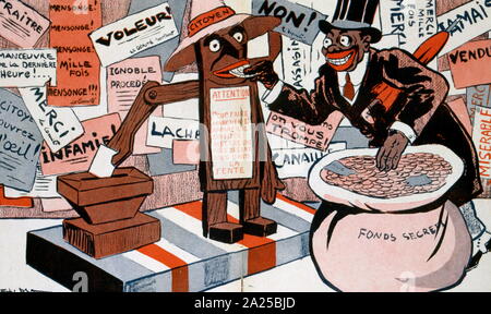 Illustration (1909), depicting the concept of a French Black African ...