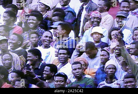 Televised broadcast of the inauguration of President Nelson Mandela of ...