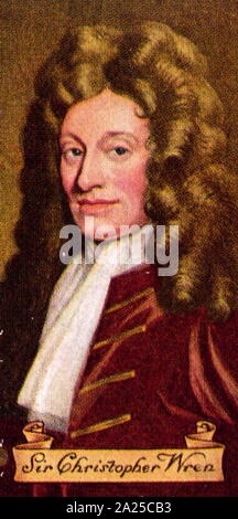 Christopher Wren, Sir Christopher Wren, English architect Stock Photo ...