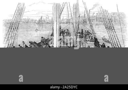 An engraving depicting wheelwrights. Dated 19th century Stock Photo - Alamy