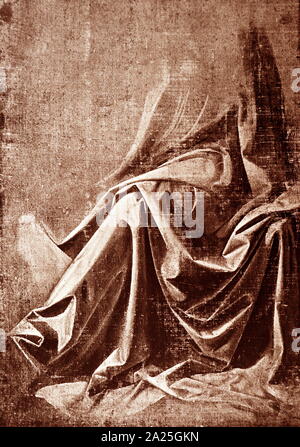 Leonardo Da Vinci - Drapery Seated Figure 1 Stock Photo - Alamy