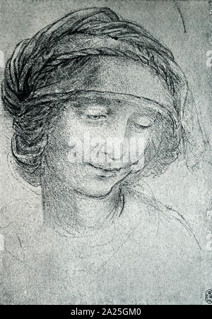 LEONARDO DA VINCI. ST ANNE WITH THE VIRGIN AND CHILD AND ST JOHN Stock ...