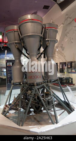 RD-107 Liquid Rocket Engine which was installed at the first stage of ...