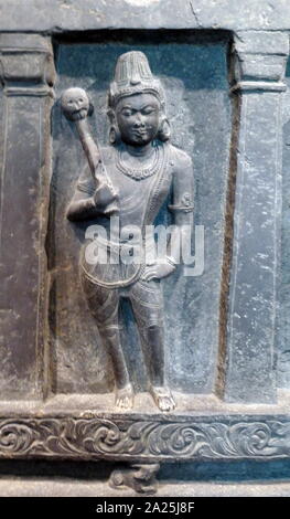 Detail from the Lintel of Ganesha and the eight Dikpalas, Eastern India ...