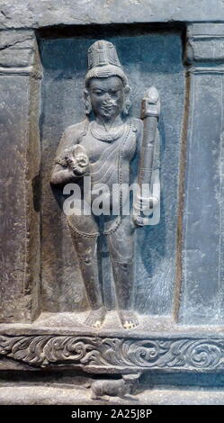 Detail from the Lintel of Ganesha and the eight Dikpalas, Eastern India ...