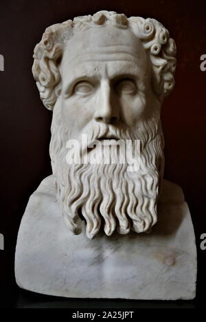 Portrait bust of Zenon of Kition (c. 333BC – c. 262 BC) an ancient ...