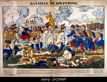 Battle of Solferino in Italy on 24 June 1859. It resulted in the ...