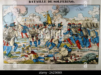 Battle of Solferino, 24 June 1859, Second War of Italian Independence ...