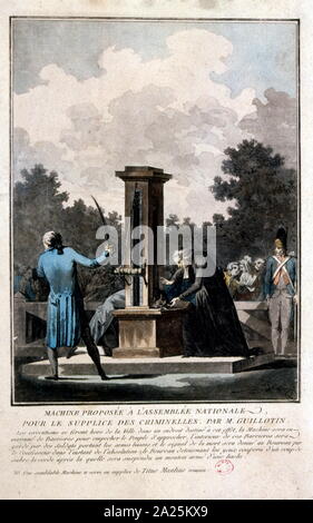 The guillotine is a device used for carrying out executions by ...