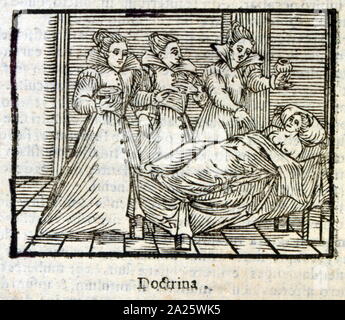 Woodcut illustration from a 1626 Edition of 'Compendium Maleficarum, by ...