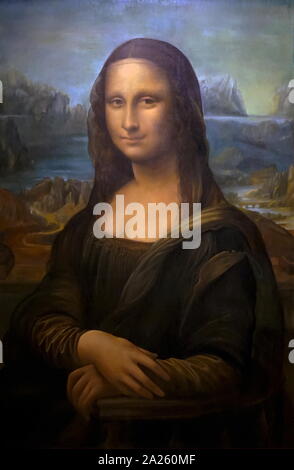 Mona Lisa, Portrait of Lisa Gherardini, wife of Francesco del Giocondo ...