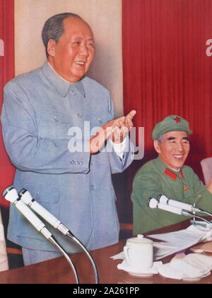 Chairman Mao Zedong; Defence Minister Lin Biao; President Liu Shao qi ...