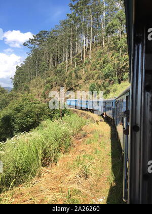 Railway in Ceylon (Sri Lanka). Date: circa 1890s Stock Photo - Alamy