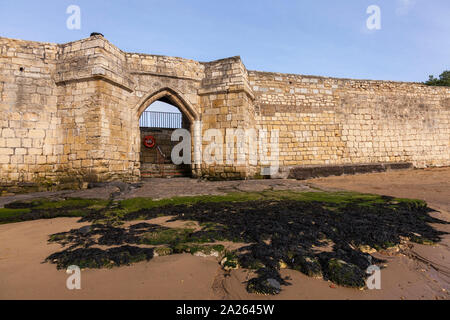The beach area at Hartlepool Headland,England,UK showing Sandwell Gate ...