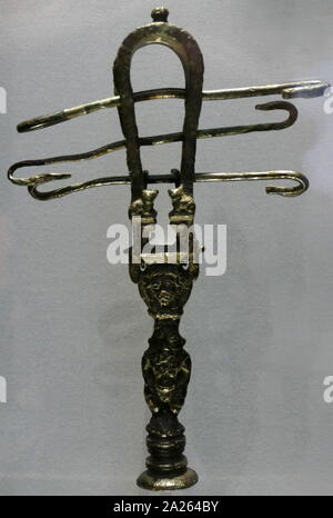 Sistrum, Egypt, Roman period, 1st or 2nd century AD. The Egyptian gods ...