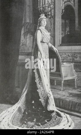 Queen Ena (1887-1969) of Spain. Formerly Princess Ena of Battenberg ...