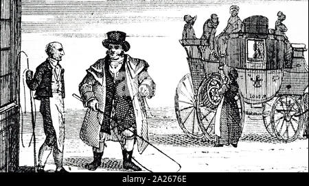 Stagecoach in the 19th Century Stock Photo - Alamy