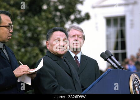 Deng Xiaoping and Jimmy Carter in the Oval Office during the Chinese ...