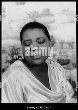 A portrait of Bessie Smith, the influential American blues singer known ...