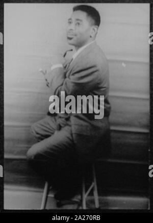 This portrait of jazz legend Dizzy Gillespie was taken around May 1947 ...