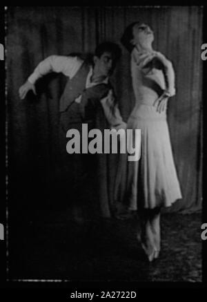 A portrait of Hugh Laing and Nora Kaye in the ballet 'Petrouchka.' The ...