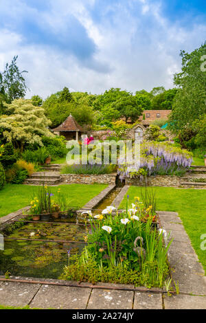 The attractive and colourful Millennium Garden at Burrow Farm Gardens ...