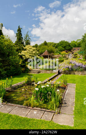 The attractive and colourful Millennium Garden at Burrow Farm Gardens ...