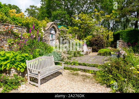 The attractive and colourful Millennium Garden at Burrow Farm Gardens ...