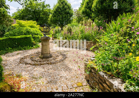 The well stocked and colourful borders of the Terrace Garden at Burrow ...